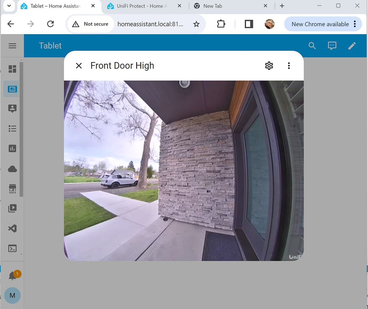 Creating a live video stream on a dashboard - Frontend - Home Assistant ...