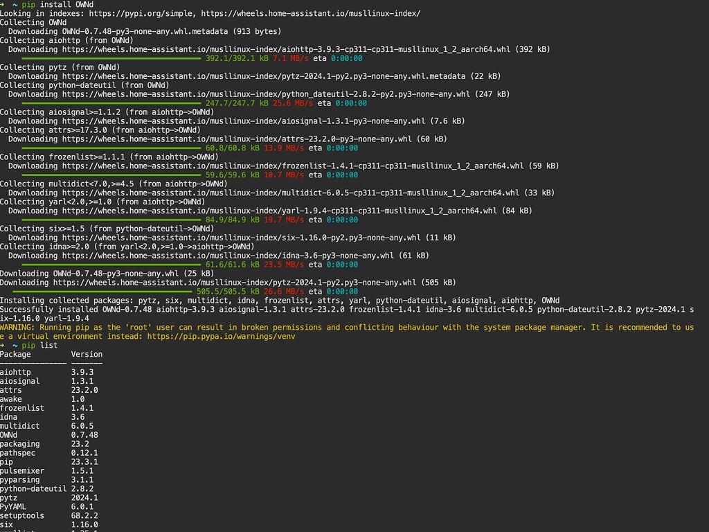 Pip module they disappear after reboot - Configuration - Home Assistant ...