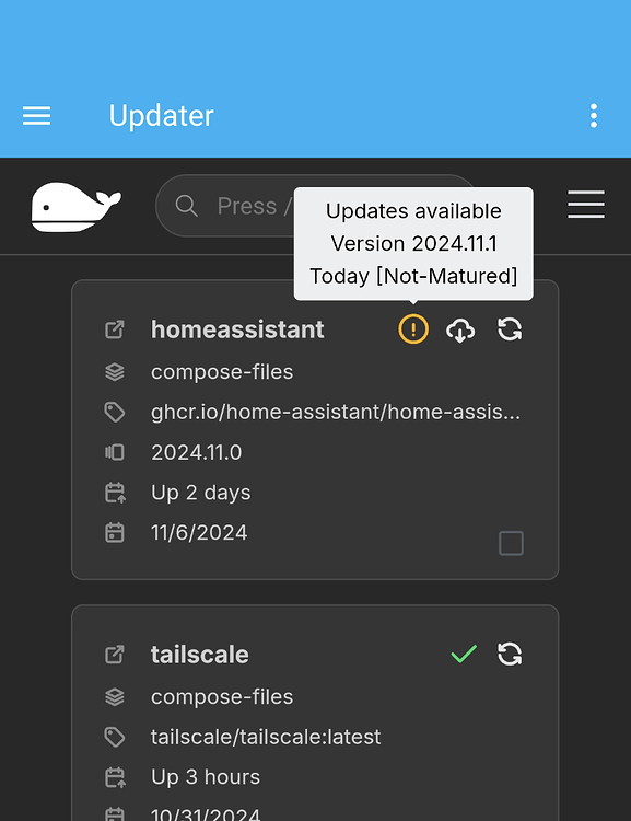 Updating Home Assistant container via the UI (docking-station) - Third party integrations - Home ...