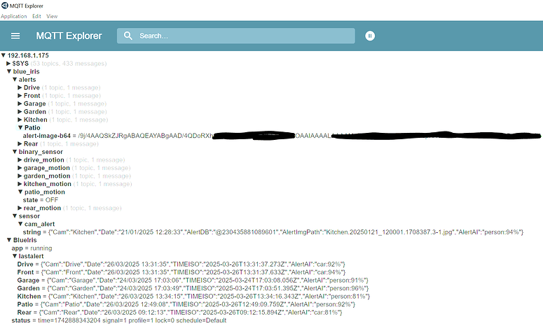 BlueIris Motion Detection with MQTT - Configuration - Home Assistant Community