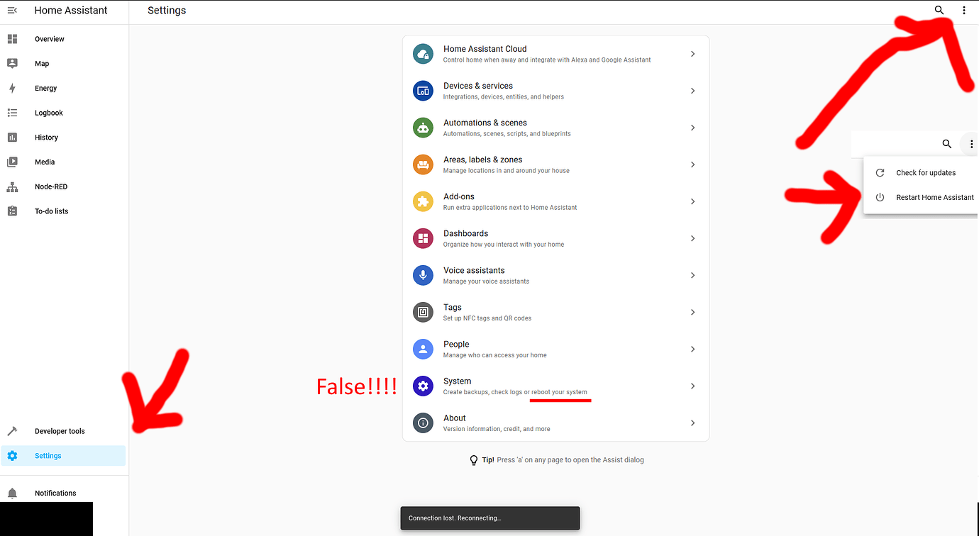 How do I restart home assistant after update? - Home Assistant OS ...