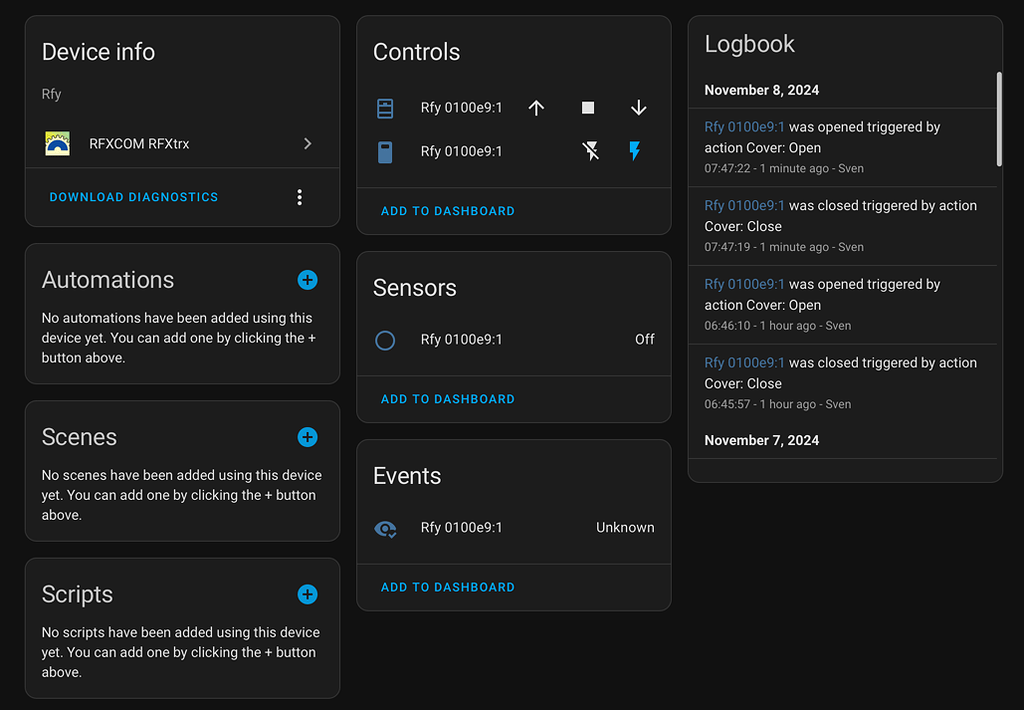 Somfy Blinds With Rfxcom Rfxtrx Configuration Home Assistant Community