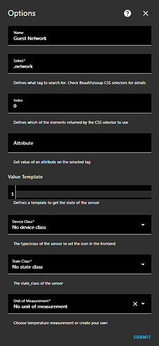 Scrape sensor with string value - Configuration - Home Assistant Community
