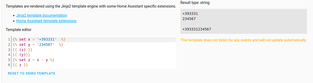 Keep A Template Result As A String Even If It Could Be Converted To A Number Configuration