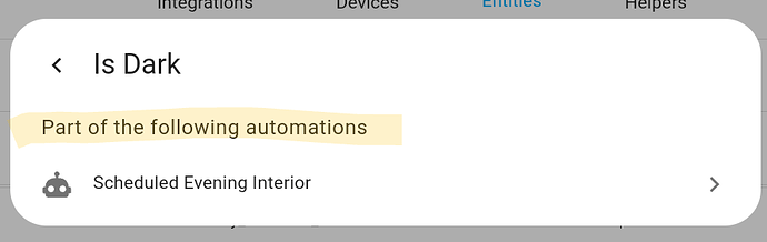 Reverse look up entities and sensors - Feature Requests - Home Assistant Community