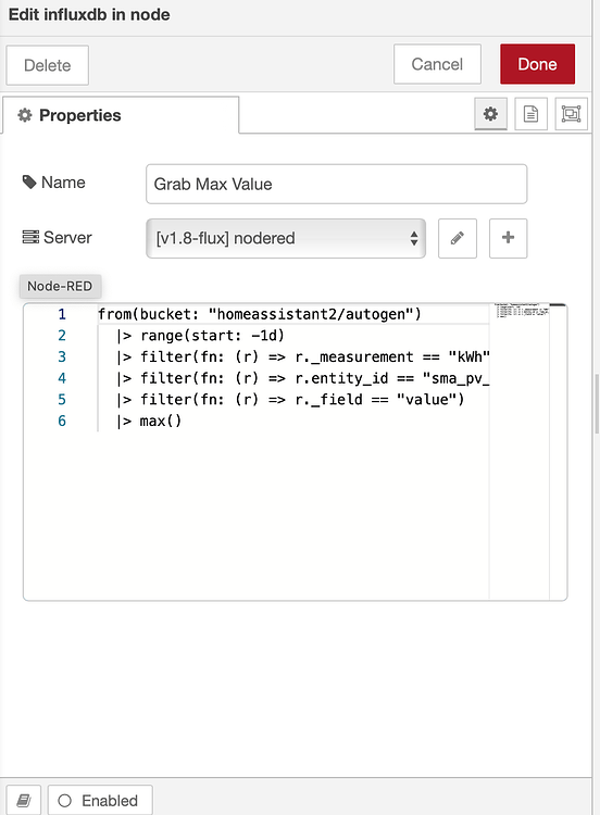 InfluxDB With Nodered Help Please - Node-RED - Home Assistant Community