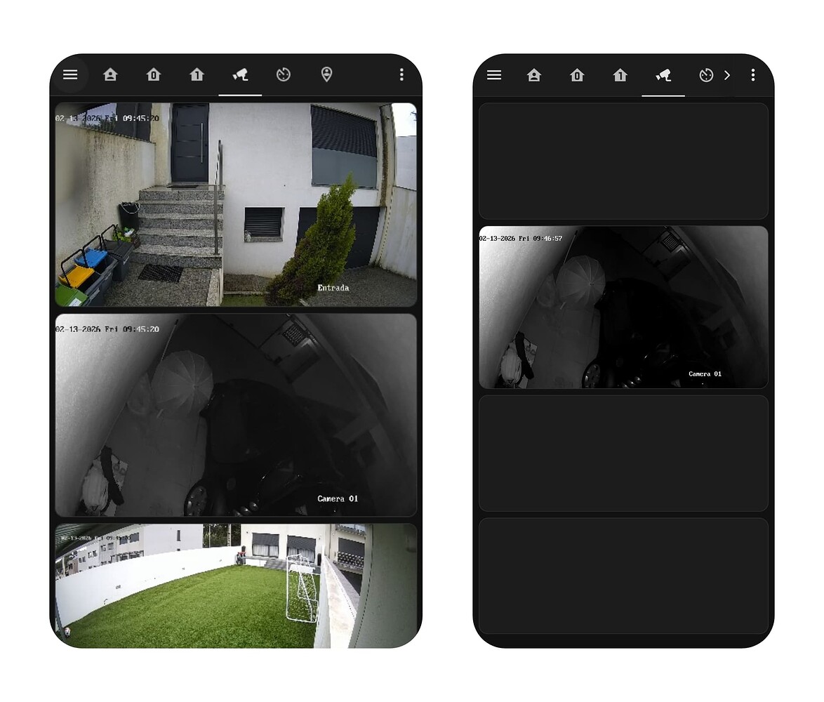 Multi Camera only shows 1 camera in phone - Mobile Apps - Home ...