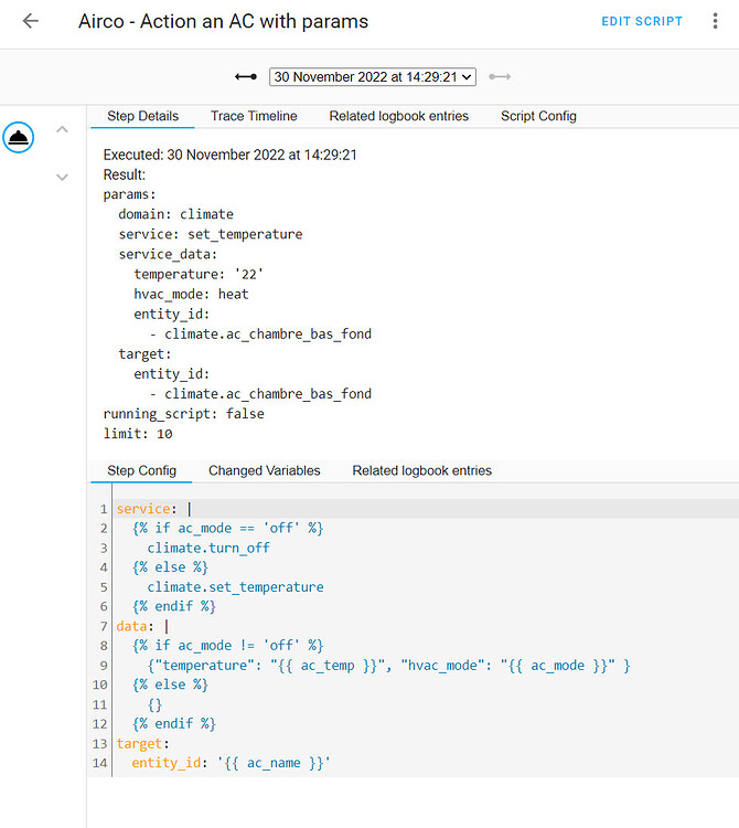 Issue with Script using templates to choose a service to call ...