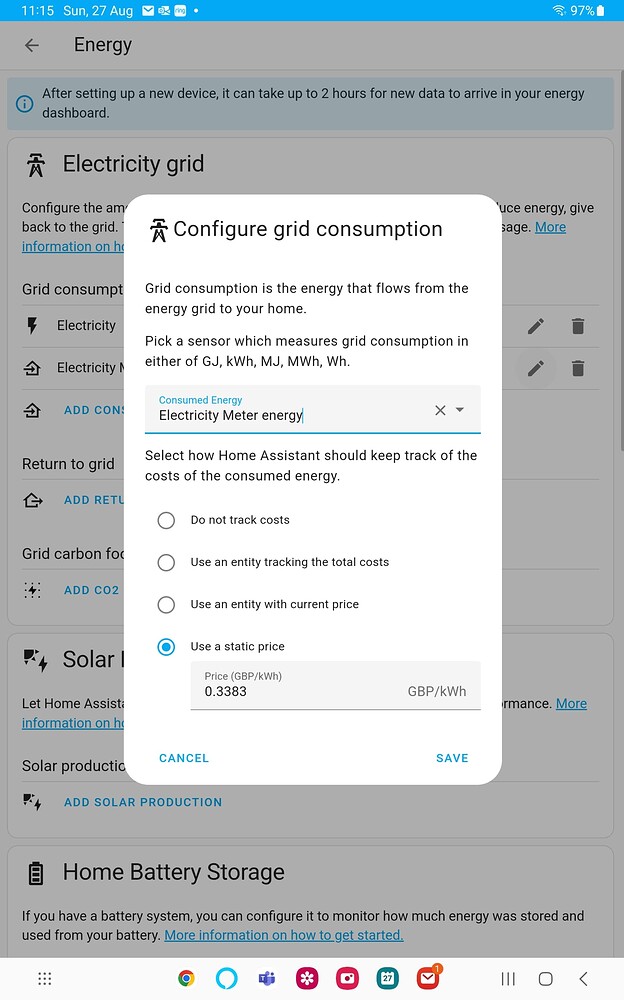 Octopus Intelligent Energy Integration - Configuration - Home Assistant ...