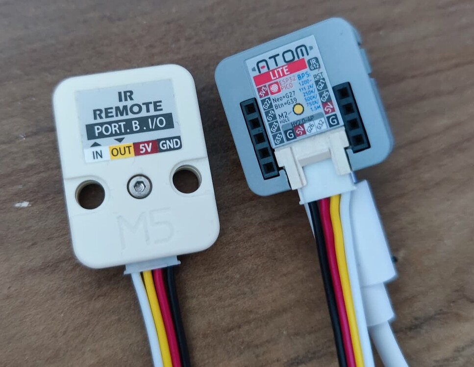 Trying to get m5 ir module to work with m5 atom and esphome - is it ...