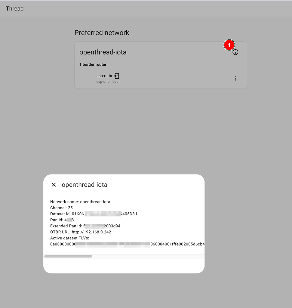 Using Esp Thread Border Router In Ha As Main Preferred Network Matter Thread Home Assistant