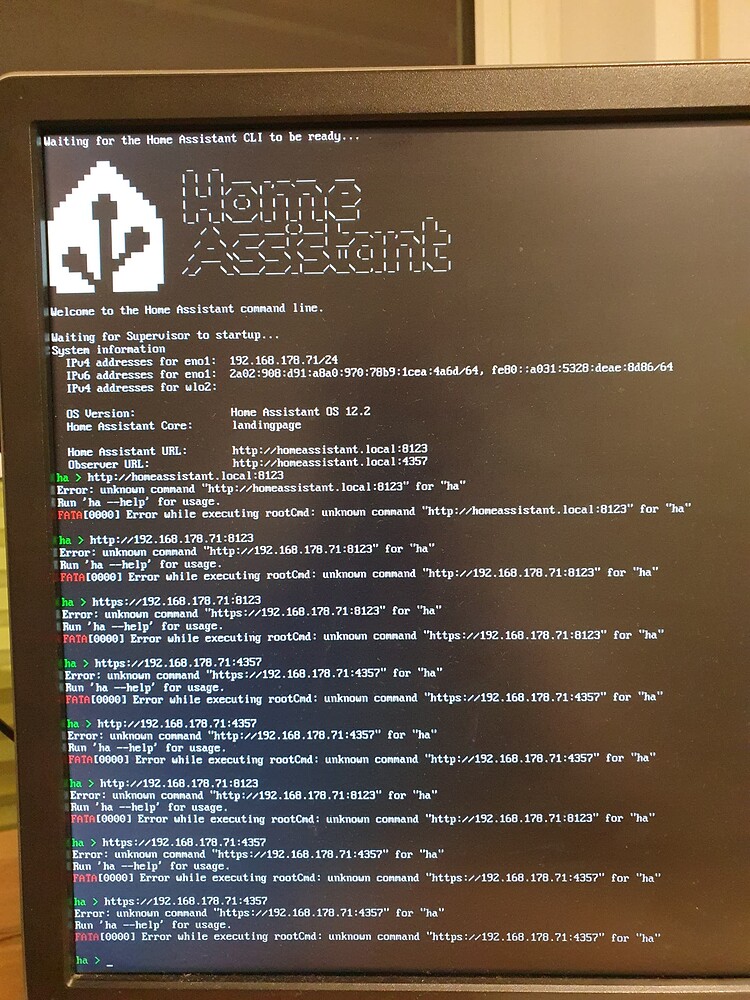 No Start Up Of Home Assistant After Ha Installation Is Possible Installation Home Assistant