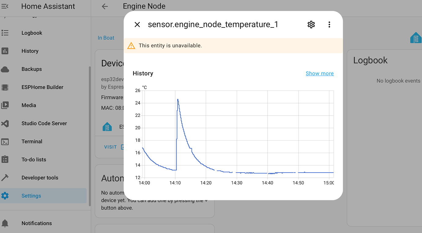 This entity is unavailable - ESPHome - Home Assistant Community