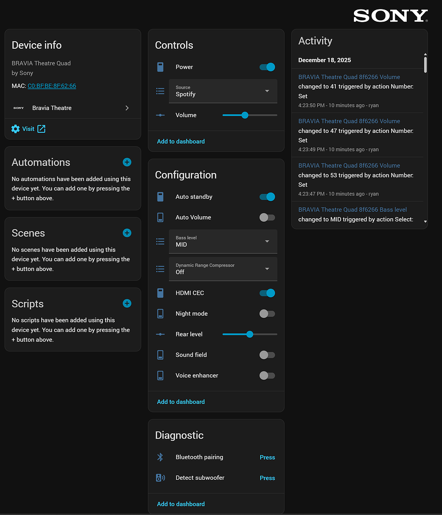 Sony BRAVIA Theater Quad (HT-A9M2) Home Theater System | Page 145 | AVS ...