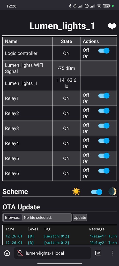 Lumen sensor triggering script on changing value - ESPHome - Home ...