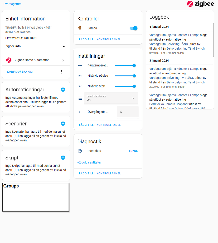 WTH - Show which groups/helpers a device is used in on the device page - Month of "What the heck ...