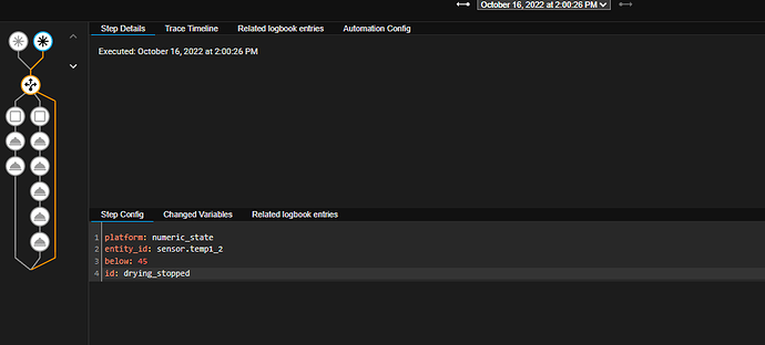 Setting up a trend sensor with conditions - clothes dryer automation ...