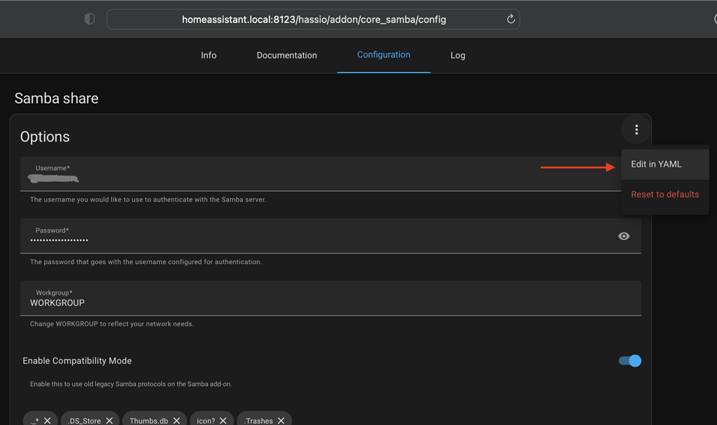 Addons Option Edit In Yaml” Not Showing Yaml Config Configuration