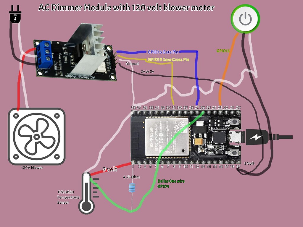 *Esphome stand alone 120 volt AC blower or fan speed controller - Share your Projects! - Home ...