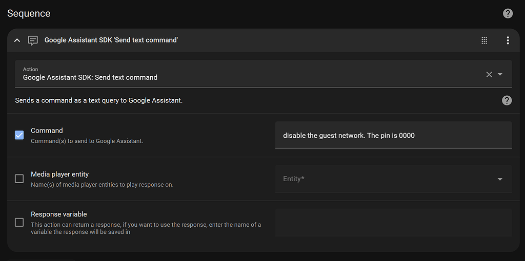 Google SDK - Pass device PIN in a script - Configuration - Home Assistant Community