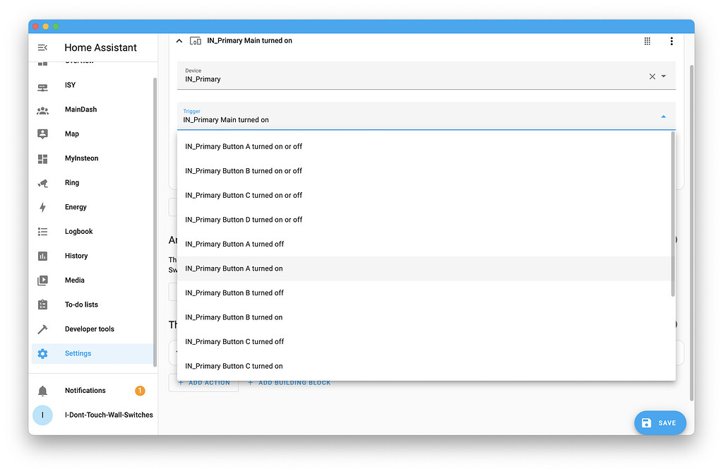 Insteon - Adjusting Local On Level And Using Fast On/Off As Triggers - Configuration - Home ...