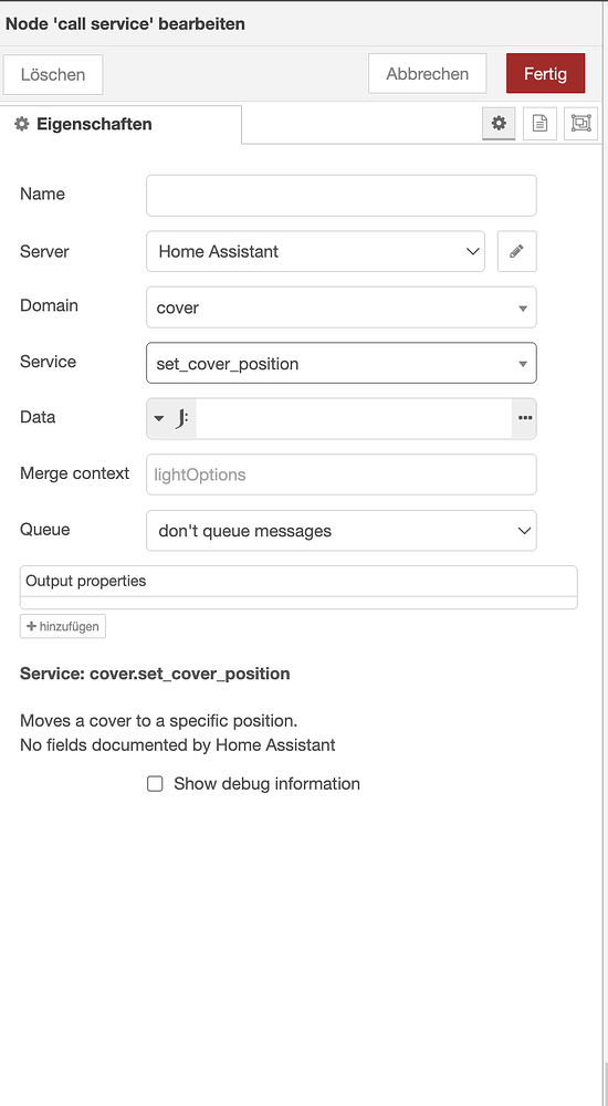 Problem With Call Service Node Node Red Home Assistant Community