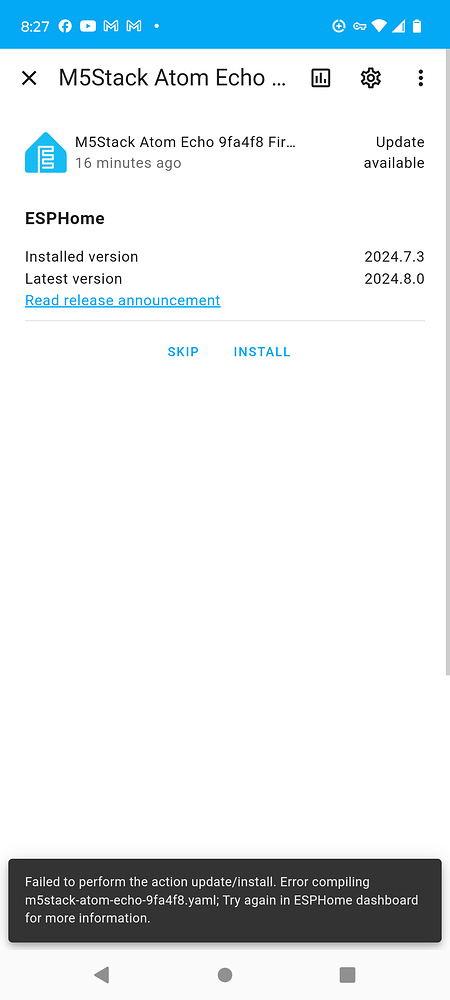 Atom echo error in esphome - ESPHome - Home Assistant Community