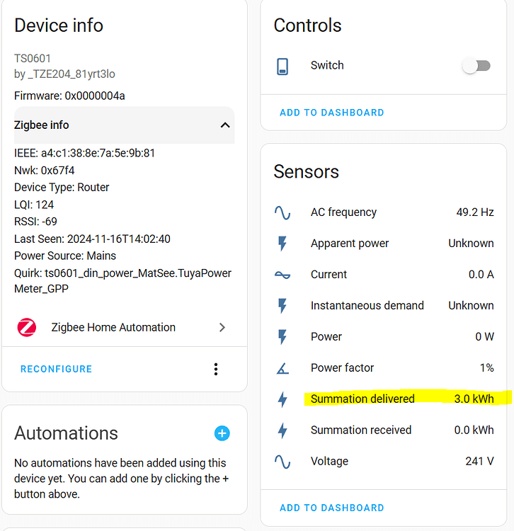 Tuya Energy Clamp Meter Summation Delivered Resets to Integer Value ...