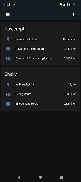 Shelly 3EM 3-phase Net Metering templates for Import, export and ...