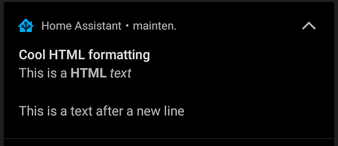 "Notification Message HTML Formatting" color text doesn't work anymore? - Home Assistant ...