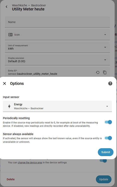 Sonoff PowR2 with ESPHome: Energy Utility Meter drops to "0" after ...