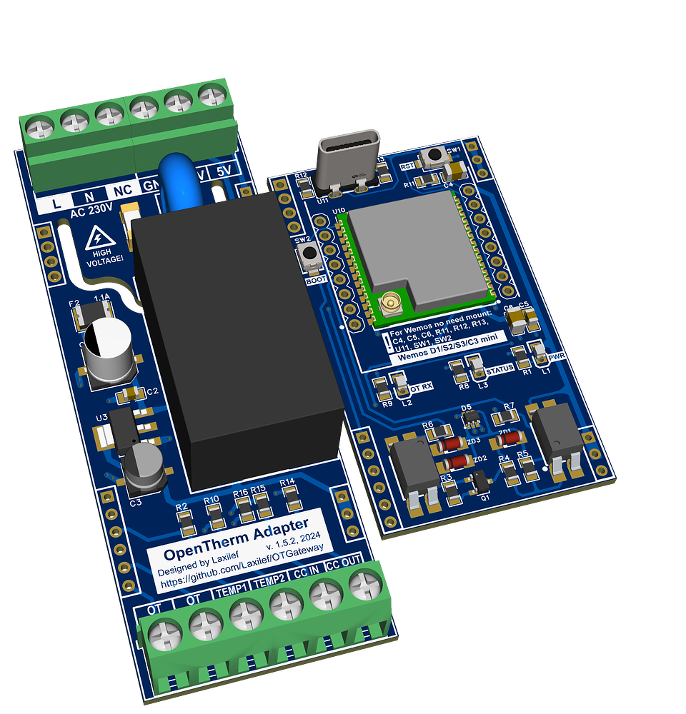 Opentherm gateway/thermostat with full integration for Home Assistant ...