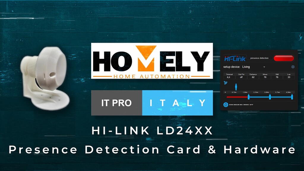 Hi-Link LD2410 - LD2420 Device + Custom Card - Share your Projects ...