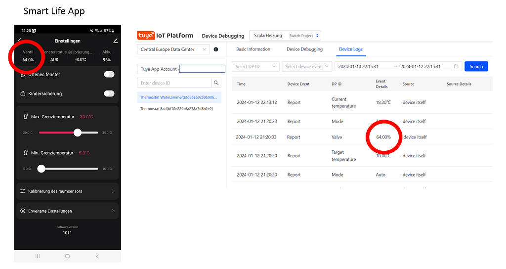 Valve opening % of Tuya TRV - Configuration - Home Assistant Community