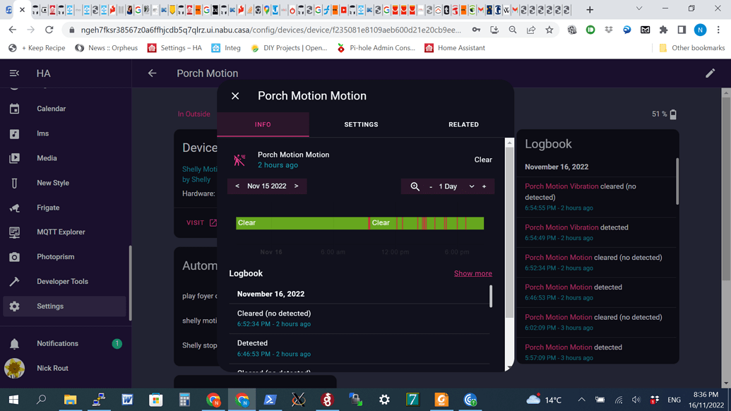 State History For Shelly Binary Sensors Configuration Home Assistant Community