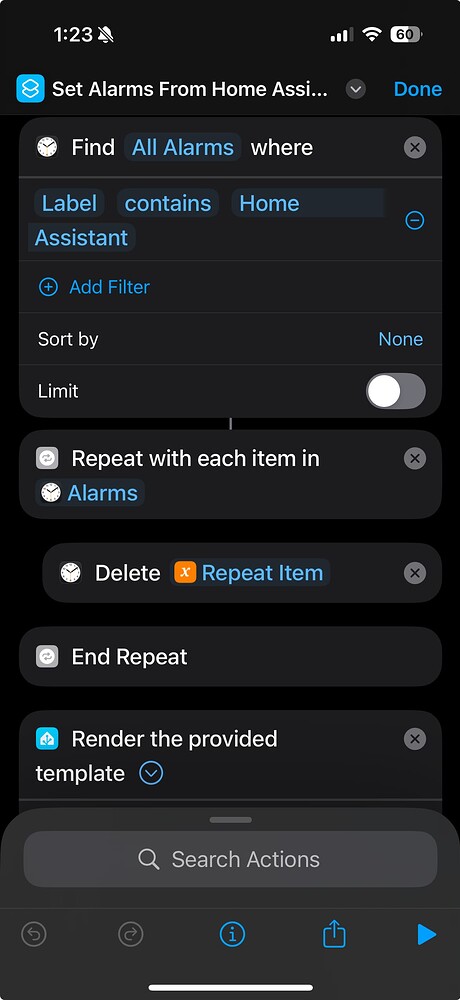 Sync Home Assistant Alarm Clock to iPhone alarms using shortcuts, ios ...