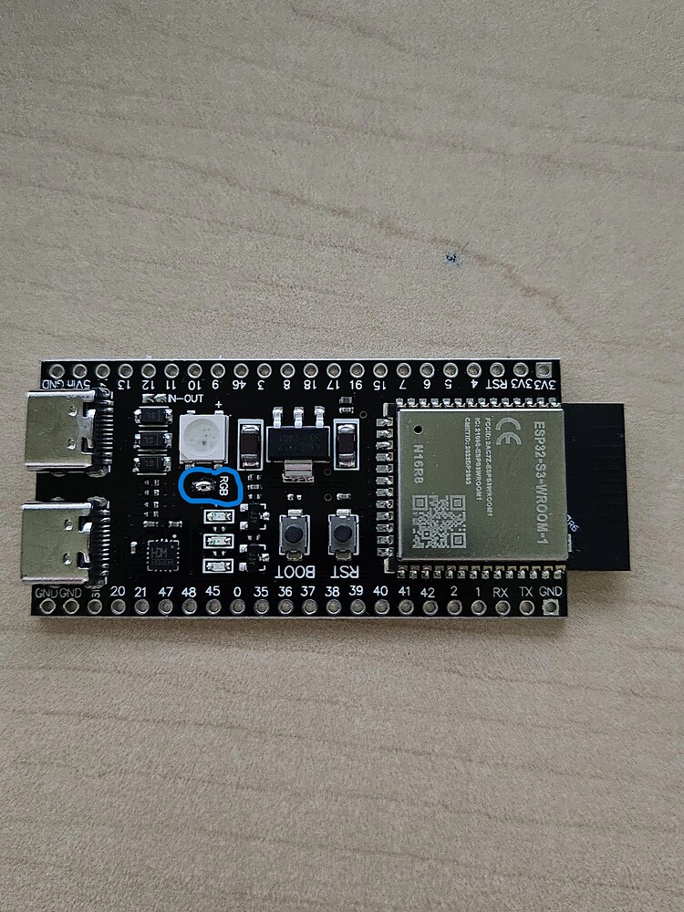 ESP32-S3 N16R8 how to turn on LED RGB - ESPHome - Home Assistant Community