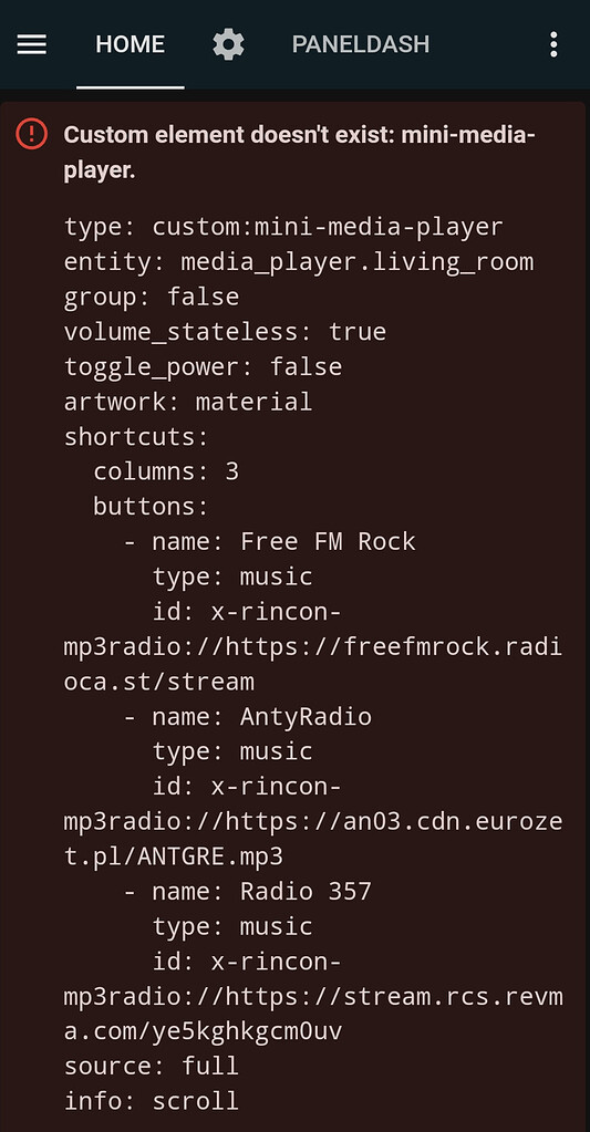 Mini Media Player Not Working In Companion App Home Assistant Companion For Android Home