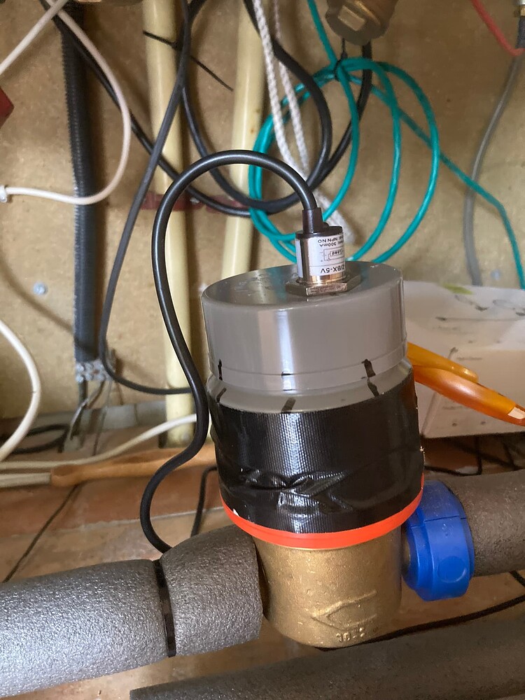 Build a water meter with ESPHome and proximity sensor (no soldering ...