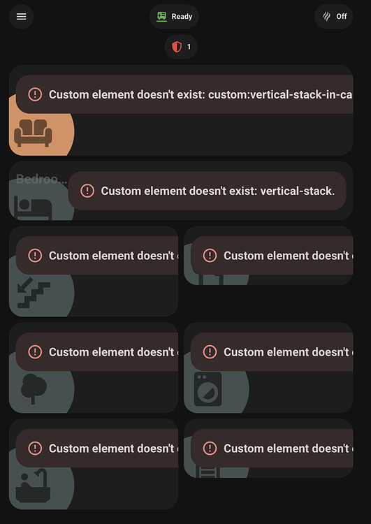Custom element doesn't exist: vertical-stack - Page 2 - Frontend - Home Assistant Community