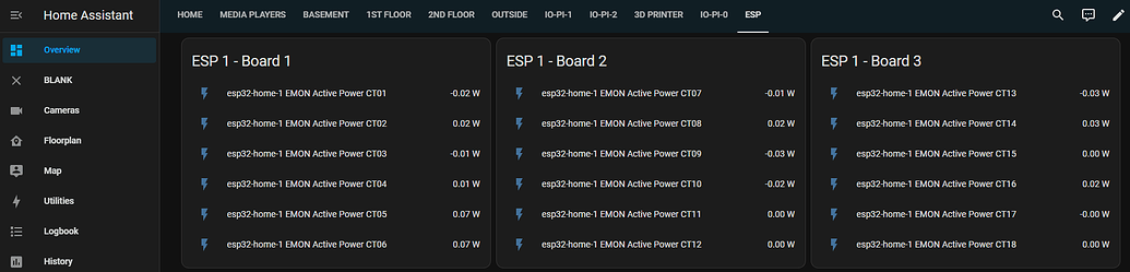 WT32-ETH01 With ESPHome Driving "CircuitSetup Expandable 6 Channel ESP32 Energy Meter Main Board ...