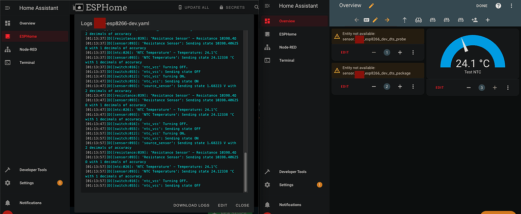 NTC Thermistor Dashboard Error - ESPHome - Home Assistant Community