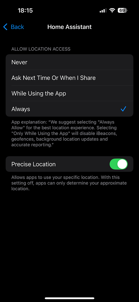 Person location not updating reliably (iOS app) - Home Assistant Companion for Apple - Home ...