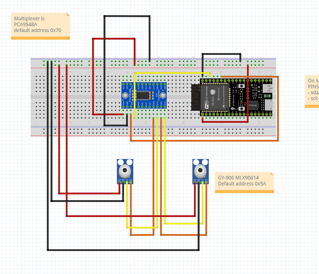 Help validate I2C config with multiplexer and temp sensor - ESPHome ...
