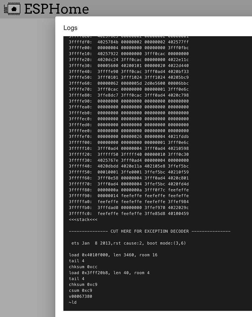Esp8266 Stuck After Boot And No Wifi Connection Possible Esphome Home Assistant Community 