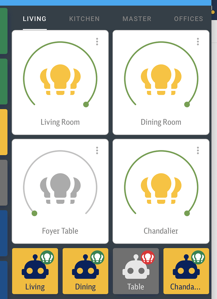 Dashboard UI Automation On/Off and Light Control all in one - Frontend ...
