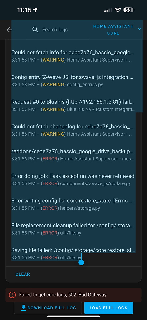 Home Assistant Crashing/Locking up - Configuration - Home Assistant Community