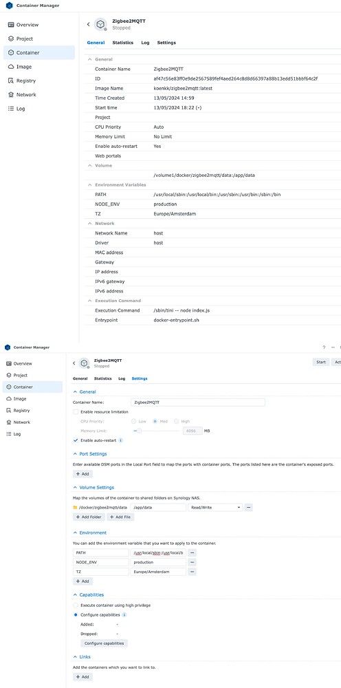 Cant Get Zigbee2mqtt To Run Container Docker Synology Solved