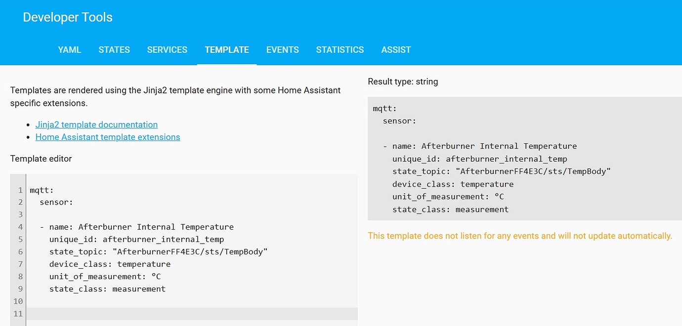 Template Editor - Frontend - Home Assistant Community