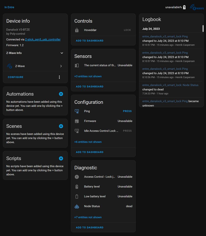 Z-wave not working after update? - zwave - Home Assistant Community